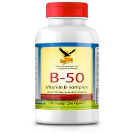 Vitamin B-50 Komplex 50mg 180 veg. Kapseln
