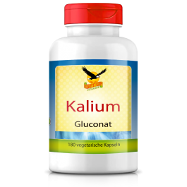 Potassium (Kalium) Gluconat 500 mg 180 veg. Kapseln